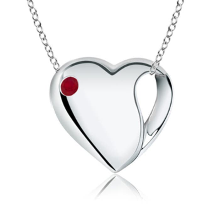 Gypsy heart red necklace store