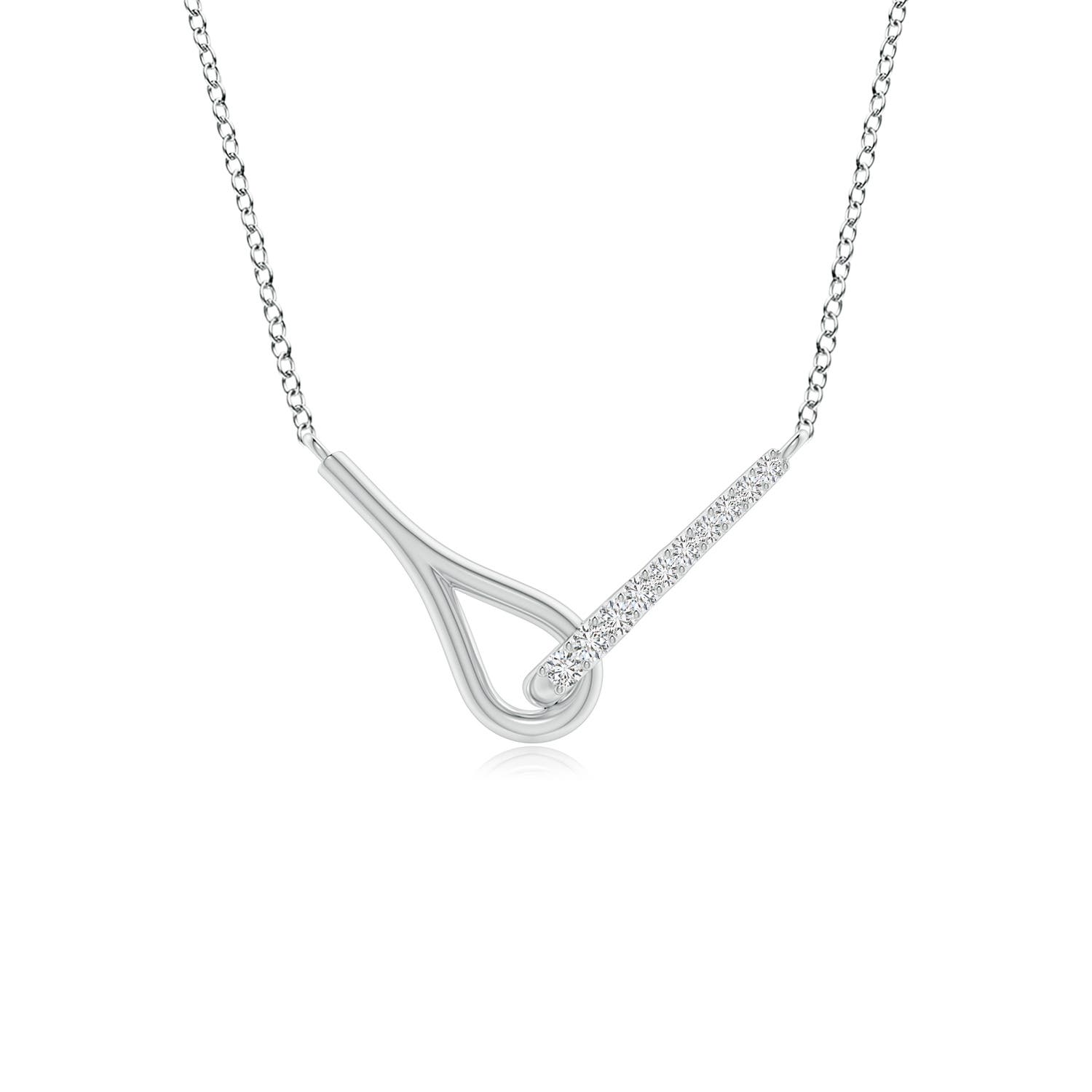 Diamond Interlocking Loop Pendant | Angara