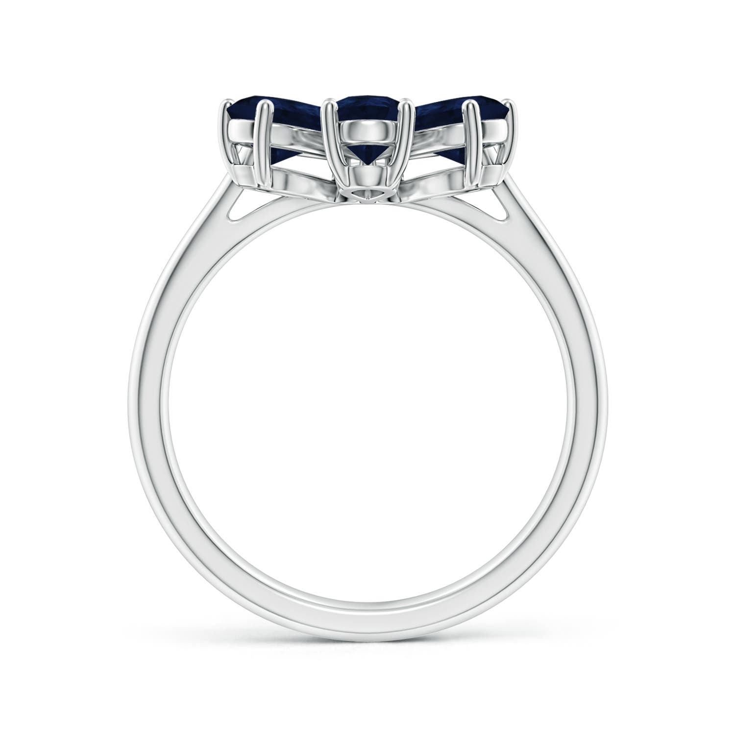 ANGARA Nature Inspired Blue Sapphire Diamond Flower Ring For Women In angara-nature-inspired-blue-sapphire-diamond-flower-ring-for-women-in